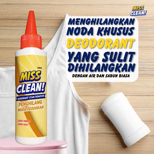 Jual Penghilang Noda Deodorant Pada Pakaian Putih dan Warna Miss Clean ...