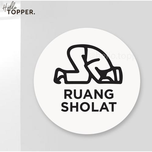 Jual Ruang Sholat Akrilik Tempel Dinding Papan Acrylic - Bulat Putih ...