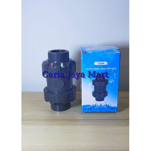Jual Ball check Valve PVC 1.1/4 " inch /Ball True Union Double Watermur ...