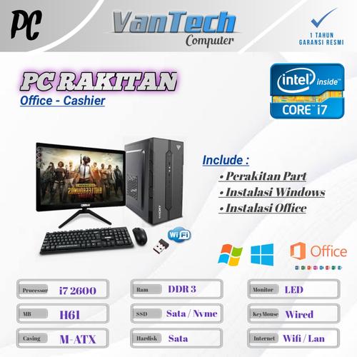 Jual Komputer PC Rakitan Standard Core i7 2600 Admin / Office Siap ...