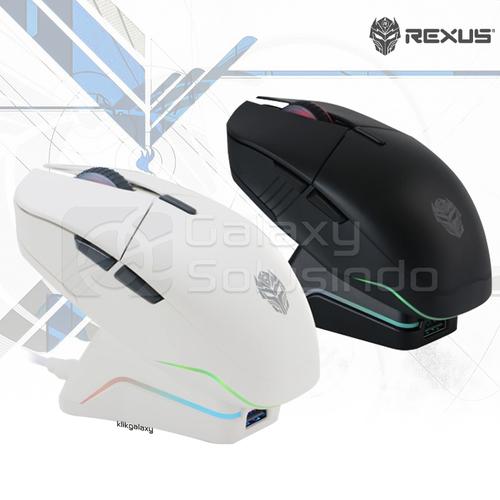 Jual Rexus SHAGA RX-130 RGB Wireless Gaming Mouse With Charging Dock ...