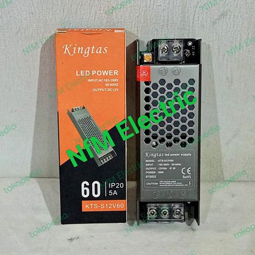 Jual Trafo/power Supply KINGTAS 12V 5A 60W Indoor/ Adaptor 5A 60W 12V ...