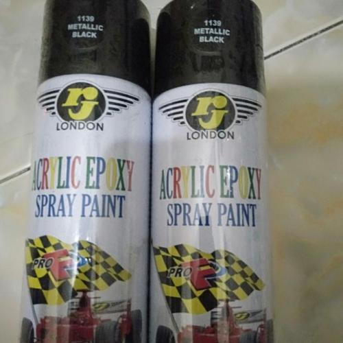 Jual NEW!! cat semprot rj 400cc hitam metalic(1139)pylox pilox - Kota ...