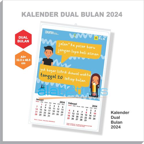 Jual Kalender dinding Dual Bulan custom Foto - 7 LBR spiral - Kota ...