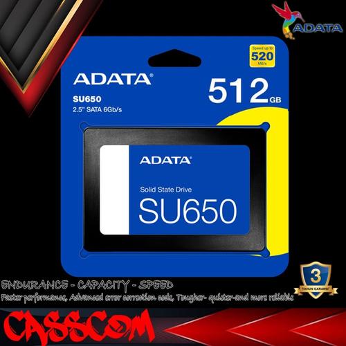 Jual Adata SSD SU650 Ultimate 512GB 2.5" SATA III 512 GB - Jakarta ...