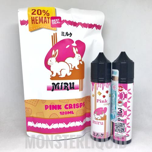 Jual MIRU PINK CRISPS STRAWBERRY CRACKERS BY JOZOJO BREW 3MG 60ML ...