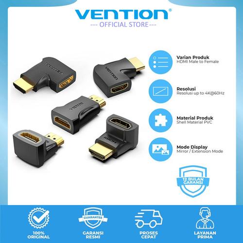 Jual Vention Adapter HDMI Connector Male to Female - AIM, 2 - Pcs ...