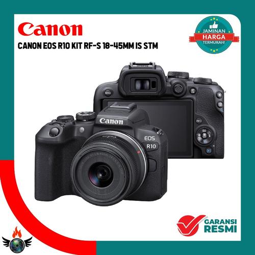 Jual Canon EOS R10 Kit RF-S 18-45mm STM EOS R 10 Kit 18-45 Kamera ...
