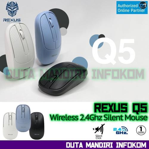 Jual Rexus Q5 - Office Wireless 2,4Ghz Optical Mouse - Black Edition ...