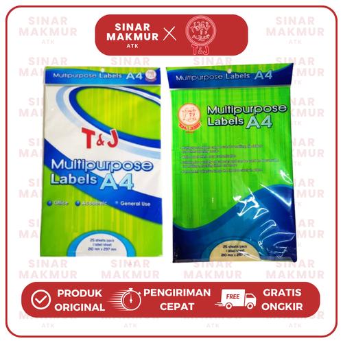 Jual Sticker Label/Multipurpose Label A4 Tom & Jerry isi 25 Lembar (Pak ...