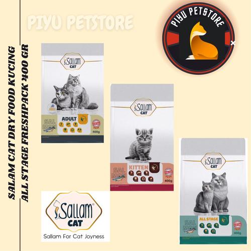 Jual SALLAM CAT DRY FOOD KUCING ALL STAGE 400 GR - ALL VARIANT - Kota ...