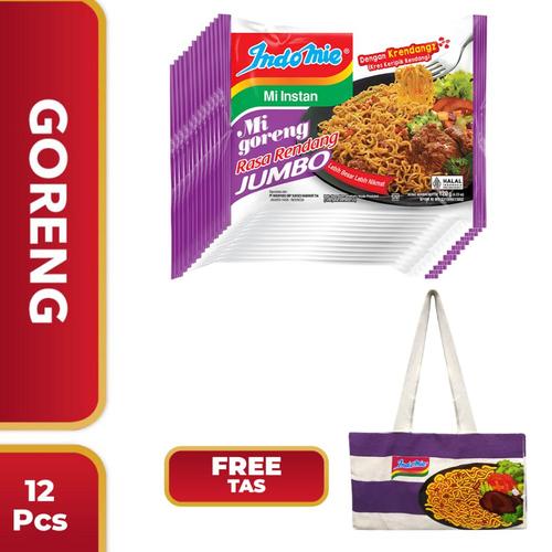 Jual 12 Pcs - Indomie Goreng Rendang Jumbo Free Tas - Jakarta Selatan ...