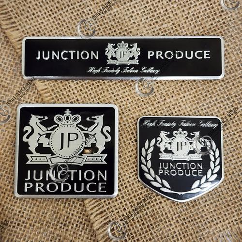 Jual EMBLEM 3D ALUMUNIUM JP JUNCTION PRODUCE STICKER PLAT JUNCTION ...