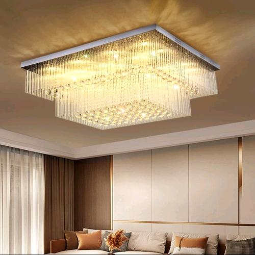Jual Lampu gantung plafon kristal mewah modern led kristal rumbai - 50× ...