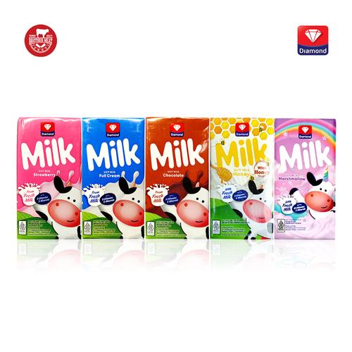 Jual DIAMOND UHT Fresh Milk 125ml, SUSU UHT - Strawberry - Jakarta ...