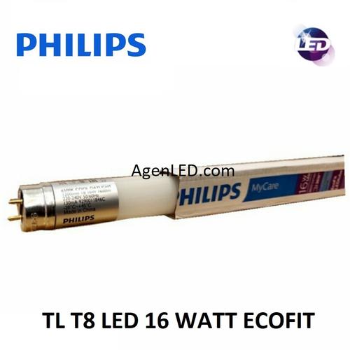 Promo PHILIPS LED Tube Ecofit 1200mm 16W 765 T8 TL LED 16 WATT W Lampu ...
