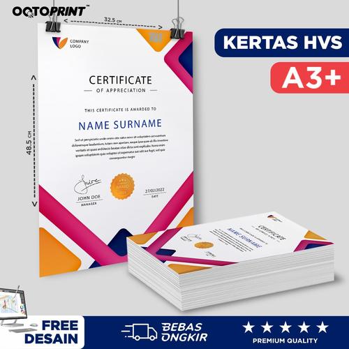 Jual Print Kertas HVS A3+ Premium Octoprint - 60 Gsm, Tanpa Laminasi ...