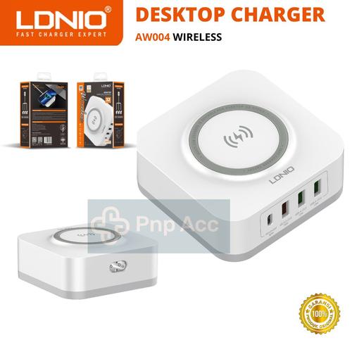 Jual LDNIO Desktop Charger Wireless AW004 USB C Port - 4 USB Support PD ...