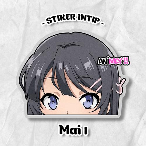 Jual Stiker Intip Mai Sakurajima / Sticker Anime Waterproof - 1, SMALL ...