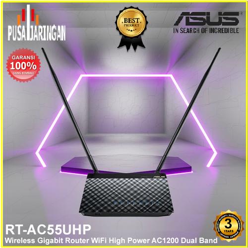 Jual ASUS RT-AC55UHP Wireless High Power Dual Band AC1200 Gigabit ...