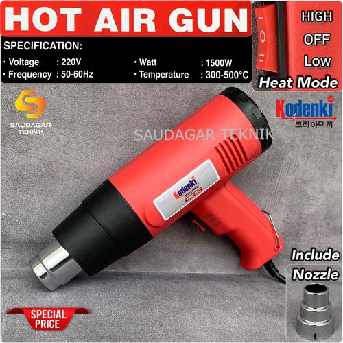 Jual Hot Gun Kodenki Blower Heat Gun Mesin Pemanas Plastik Srink Dll ...