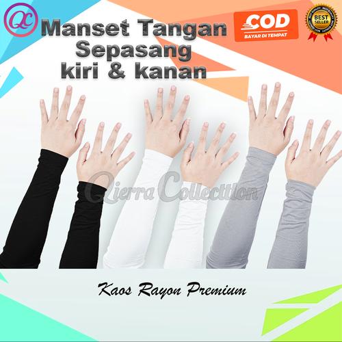 Jual Manset Tangan Selengan Polos Warna Bahan Rayon Super Dan Kaos ...