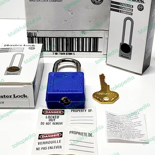 Jual 410 MASTERLOCK Thermoplastic Blue, Safety Padlock Master Lock ...