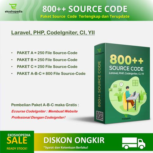 Jual 800++ PAKET SOURCE CODE TERLENGKAP - WEB PHP LARAVEL CODEIGNITER - Paket B - Kota Surabaya ...