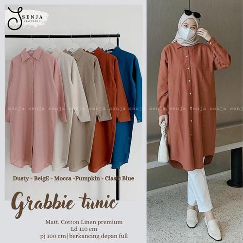 Jual Atasan wanita baju tunik panjang polos size XXL terbaru - Grabbie ...