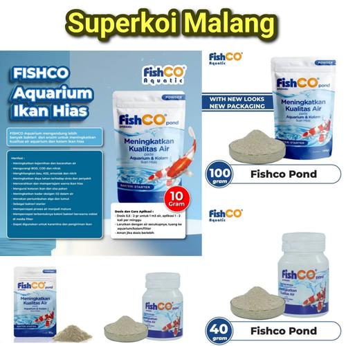Jual Bakteri Starter Probiotik Fish Co Pond Fishco Obat Garam Ikan Koi ...
