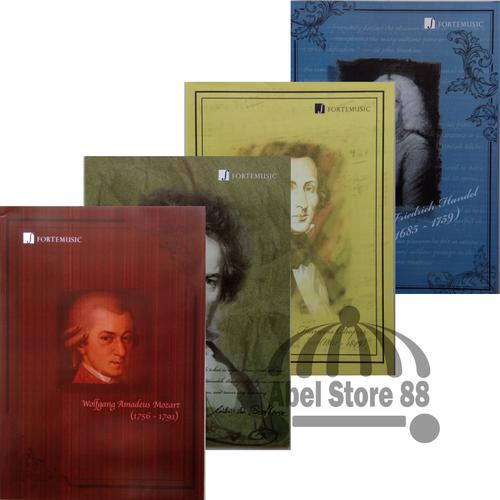 Jual Buku Manuscript Bach/Beethoven/Chopin/Mozart Lima Garis Paranada ...