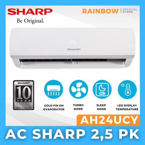 Jual AC SHARP 2,5 PK LOW WATT AH24UCY - Kab. Tangerang - Rainbow Store ...