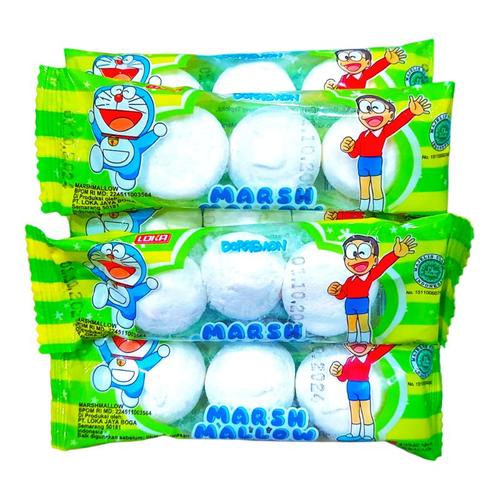 Jual Cobain Sensasi Lumer MARSHMALLOW BULAT DORAEMON Manis Empuk Lembut ...