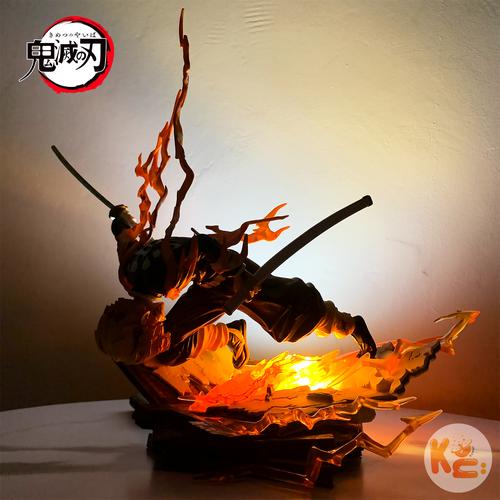 Jual Action Figure LED Zenitsu Agatsuma Demon Slayer Flaming Thunder ...