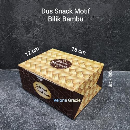 Jual Dus Snack 12x16 Bilik Bambu isi 50 pcs GS Motif Box Kue - Jakarta Utara - Velona Gracie ...
