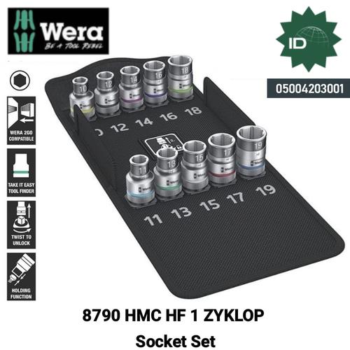Promo WERA Socket Metric Set 05004203001 Zyklop Accessories 1/2" Drive ...
