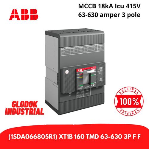 Jual ABB MCCB 18kA Icu 415V 3 POLE XT1B 160 TMD 63-630 3P F F ...