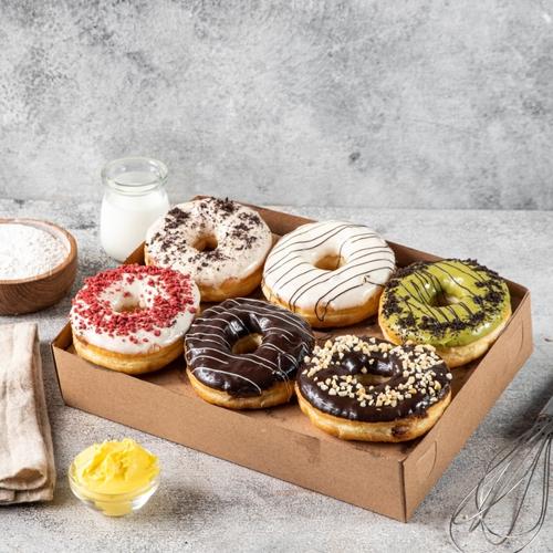 Jual 1 box donat butter premium donki full topping isi 6 pcs - Jakarta ...