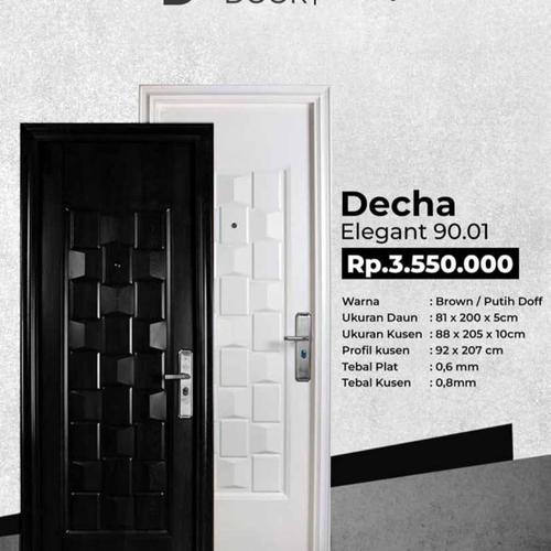 Jual Pintu Baja Luxury Decha Door " Type Decha elegant " - Putih - Kota ...