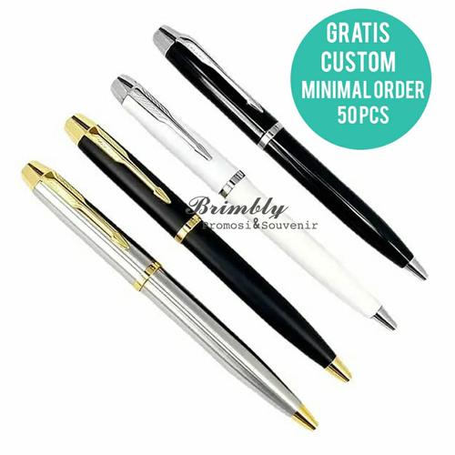 Jual Pulpen Metal Model Parker Putar Free Grafir Nama | Pen + Grafir ...