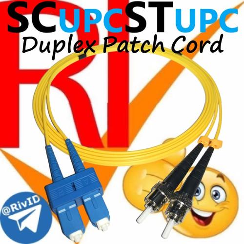 Jual Patch Cord Duplex SC-ST UPC Patchcord Dx 1 2 3 5 7 10 15 20 30 40 ...