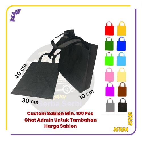 Jual Spunbond 30 x 40 Tas Handle Goodie Bag Bahan Kain Satuan Polos ...