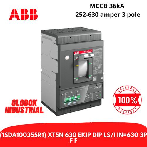 Jual ABB MCCB 36kA 3 pole XT5N 630 EKIP DIP LS/I IN=630 3P F F 1SDA100355R1 - Jakarta Barat ...