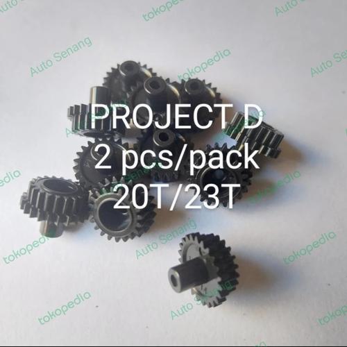 Jual Rep gear counter hitam/black 20T/23T single shaft chassis Tamiya ...