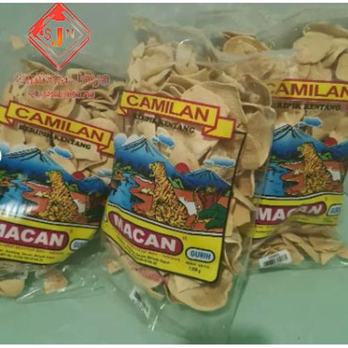 Jual Keripik Kentang Cap Macan khas kota batu / Kripik Kentang cap ...