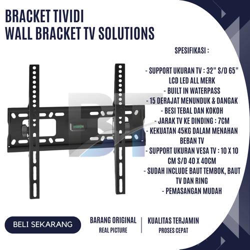 Promo Bracket TV 65 60 55 50 43 40 32 Inch Braket TV Original - Jakarta ...