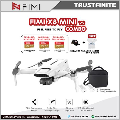 Jual FIMI X8 Mini V2 Plus Basic Combo Drone 9KM 37Min 4K 3-Axis Camera 2023 - Basic/Standard ...