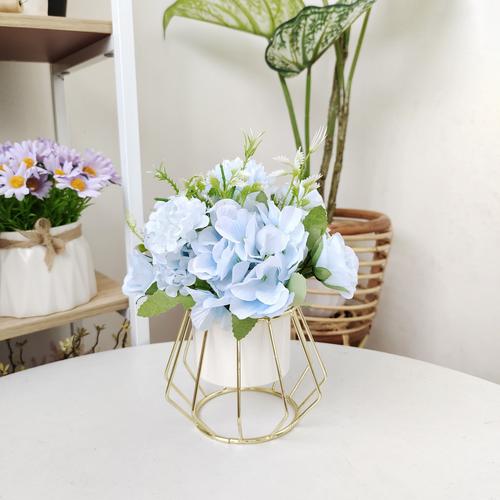 Promo BUNGA ARTIFICIAL MAWAR HYDRANGEA KRISAN HIAS PLASTIK SET VAS ...