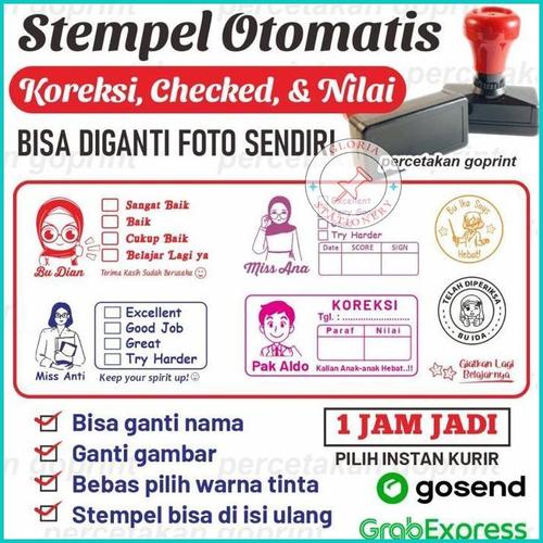 Jual Stempel Checked, stempel koreksi, nilai stempel otomatis free ...