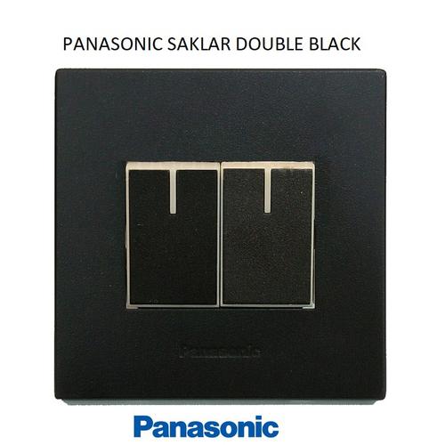 Jual Panasonic Stop Kontak CP Black / Saklar Tunggal Double Hitam e ...